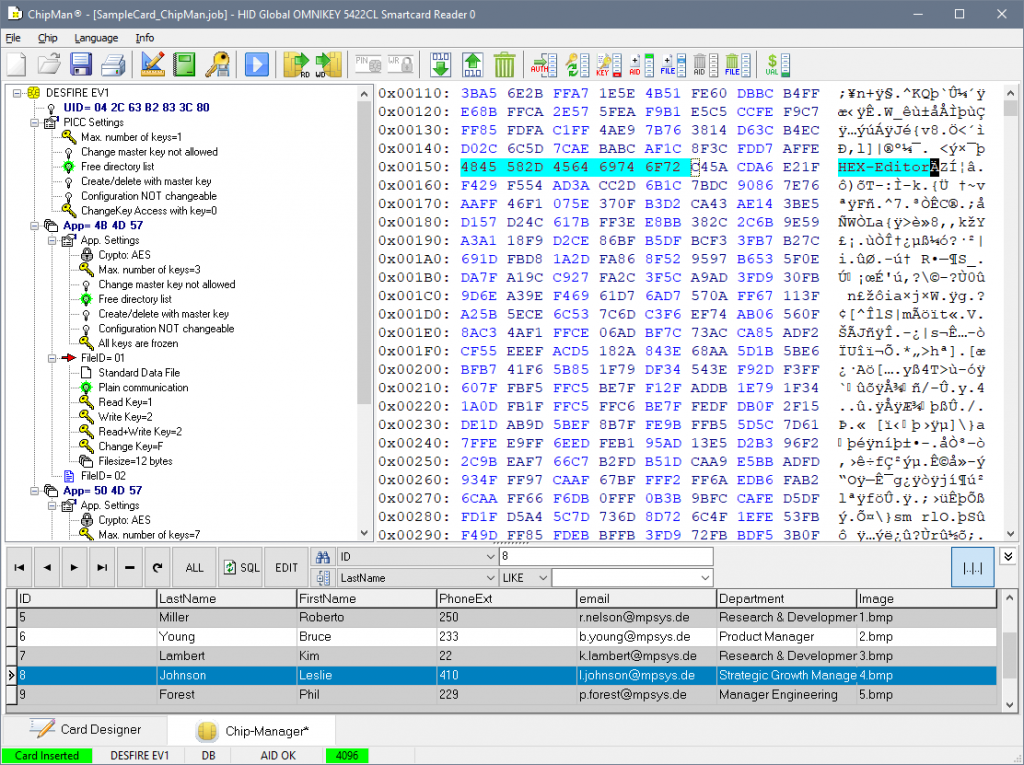 MP-Sys - ChipMan RFID Smartcard Kodierung, MIFARE, LEGIC